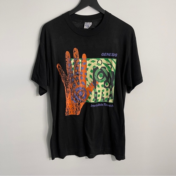 Vintage | Shirts | Vintage Genesis Invisible Touch Tour 987 Shirt ...